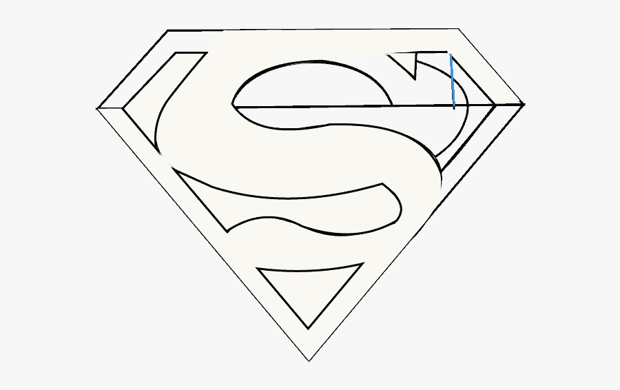 How To Draw Superman Logo - Illustration , Free Transparent Clipart ...
