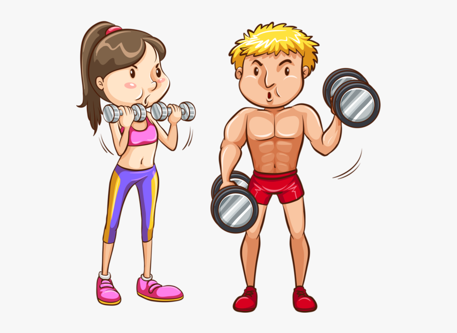 People Working Out Cartoon , Free Transparent Clipart - ClipartKey