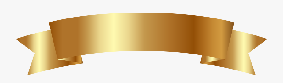 Transparent Flag Banner Clipart Png - Transparent Gold Ribbon Png ...