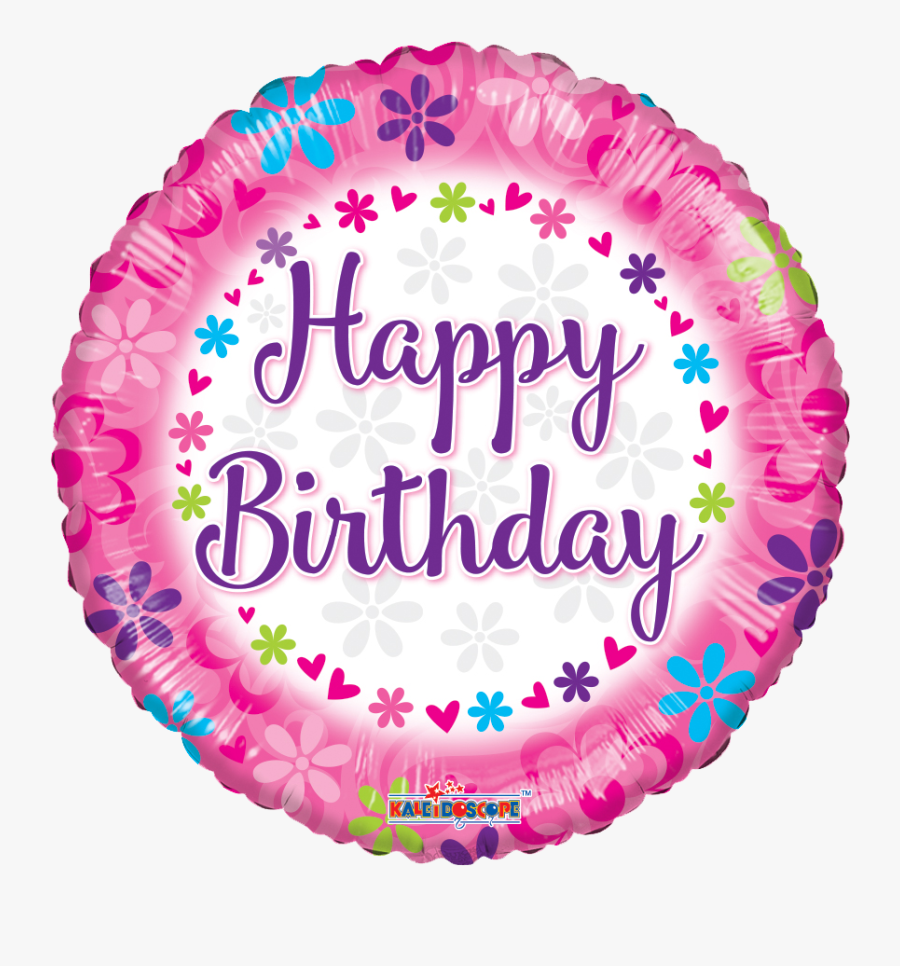 Clip Art Happy Birthday Pink Balloons - Pink Balloon For Birthday ...