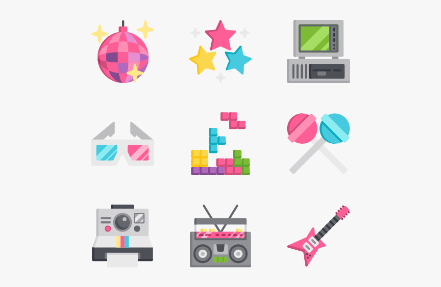 Icons 80s Clipart , Free Transparent Clipart - ClipartKey