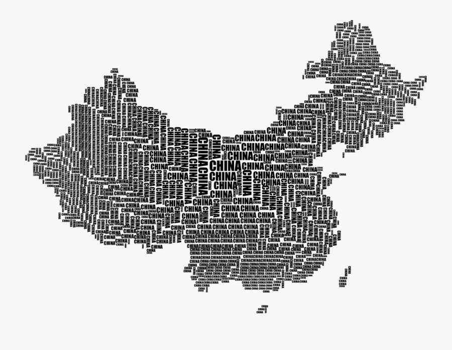 Map,angle,monochrome Photography - China Country Shape Flag , Free ...