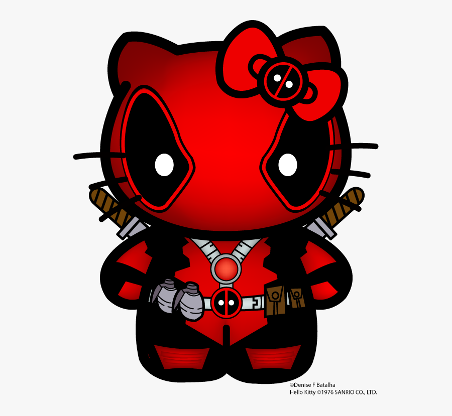 Clip Art The Only Person Official - Hello Kitty Deadpool , Free ...