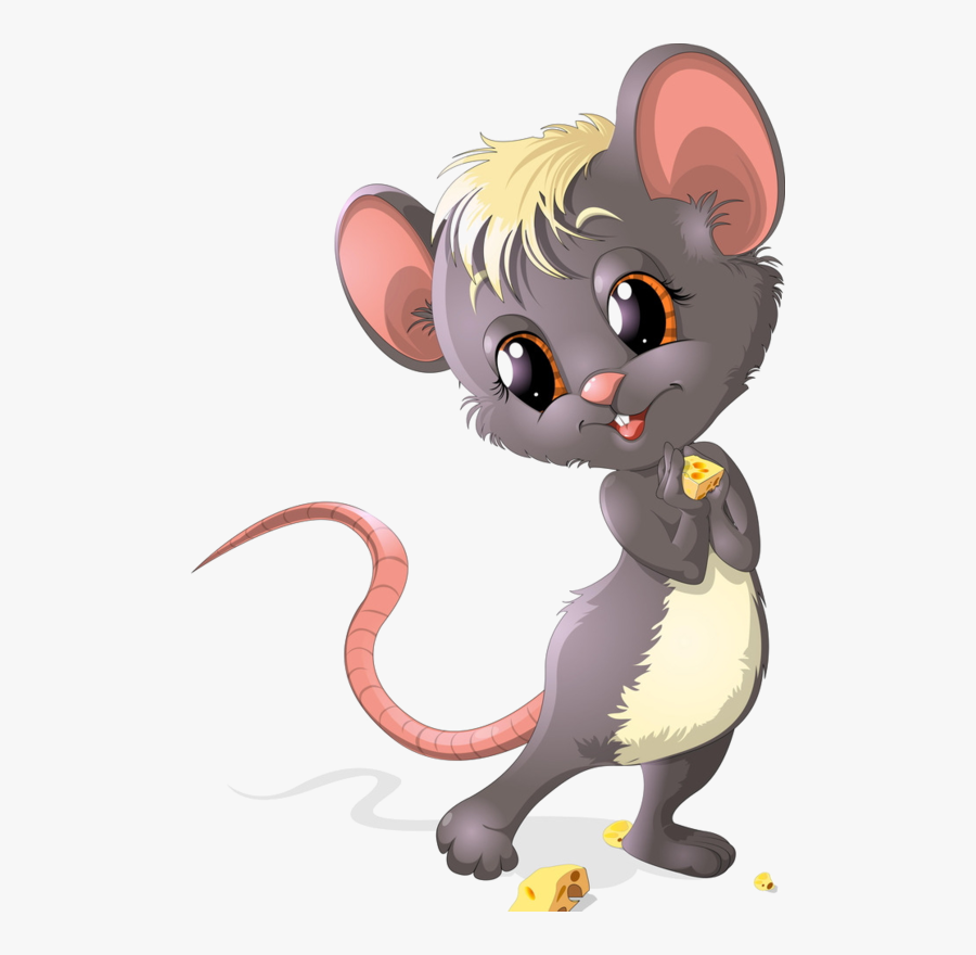 Tail Clipart Mouse Paint - Cartoon Girl Mouse Png , Free Transparent ...