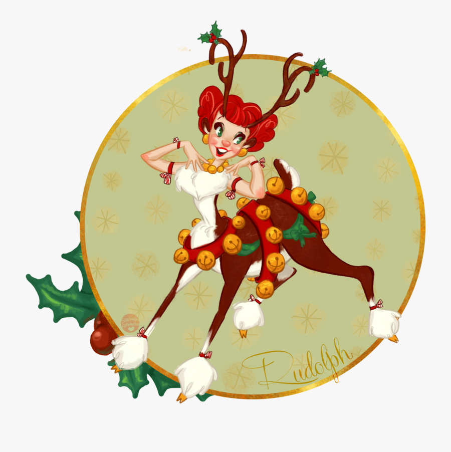 Vintage Christmas Santa Cliparts - Reindeer Centaur , Free Transparent ...