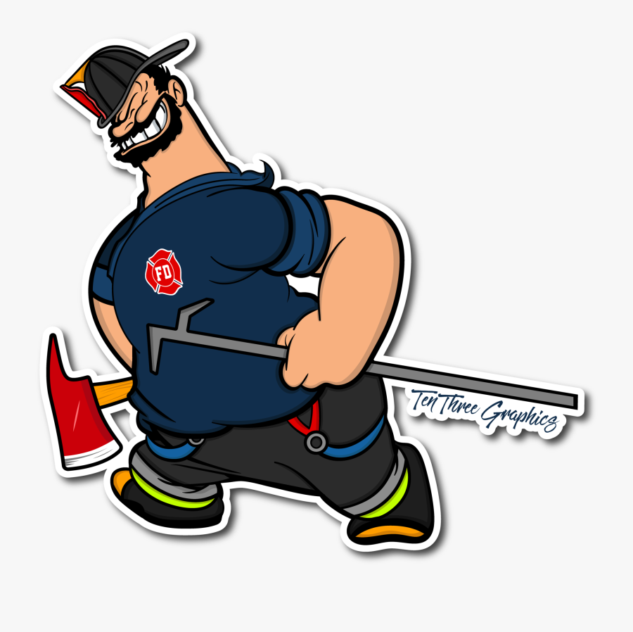 Firefighter Popeye - Popeye Firefighter , Free Transparent Clipart ...
