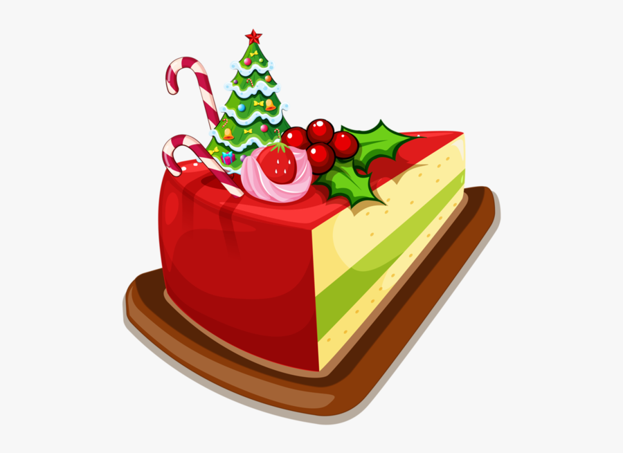 Desert Clipart Sponge Cake - Christmas Desserts Cartoon , Free ...