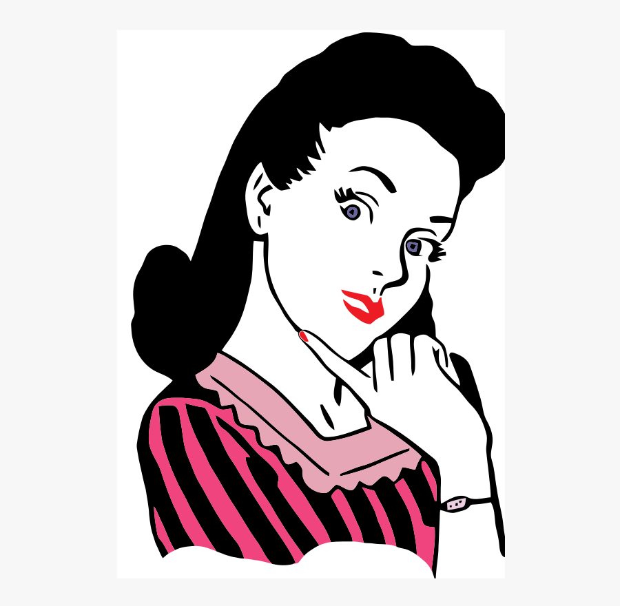 Retro Woman 2 - Retro Women Clipart , Free Transparent Clipart - ClipartKey