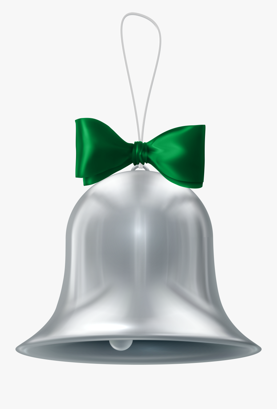 Christmas Silver Bell Transparent Png Clip Art - Christmas Bells In ...