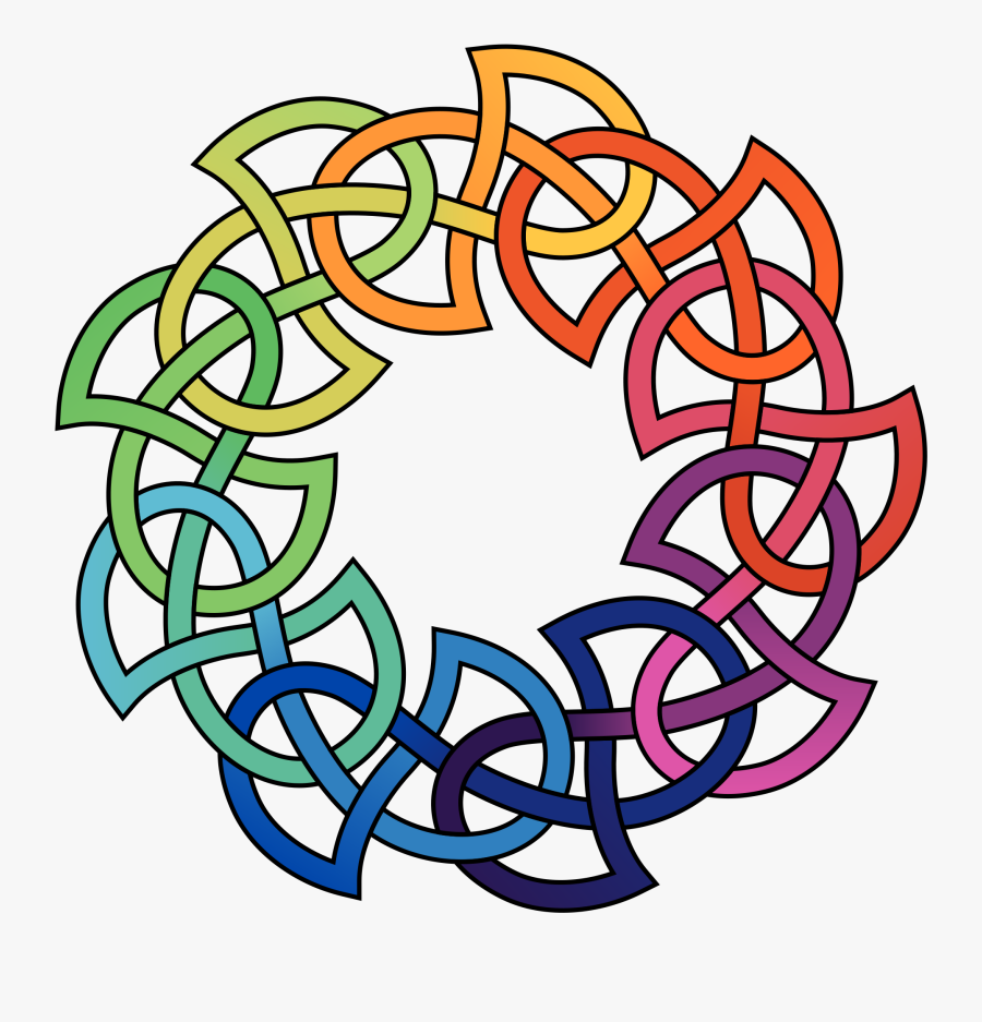 Transparent Celtic Design Png - Rainbow Celtic Knot , Free Transparent ...