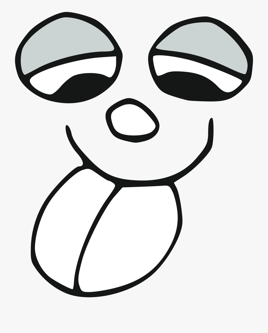 This Free Icons Png Design Of Silly Face - Silly Face Black And White ...