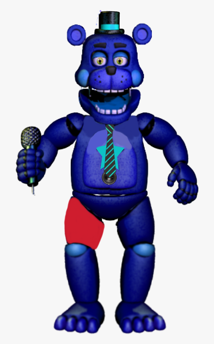 Rockstar Freddy Full Body 3d Clipart , Png Download - Fnaf Rockstar ...