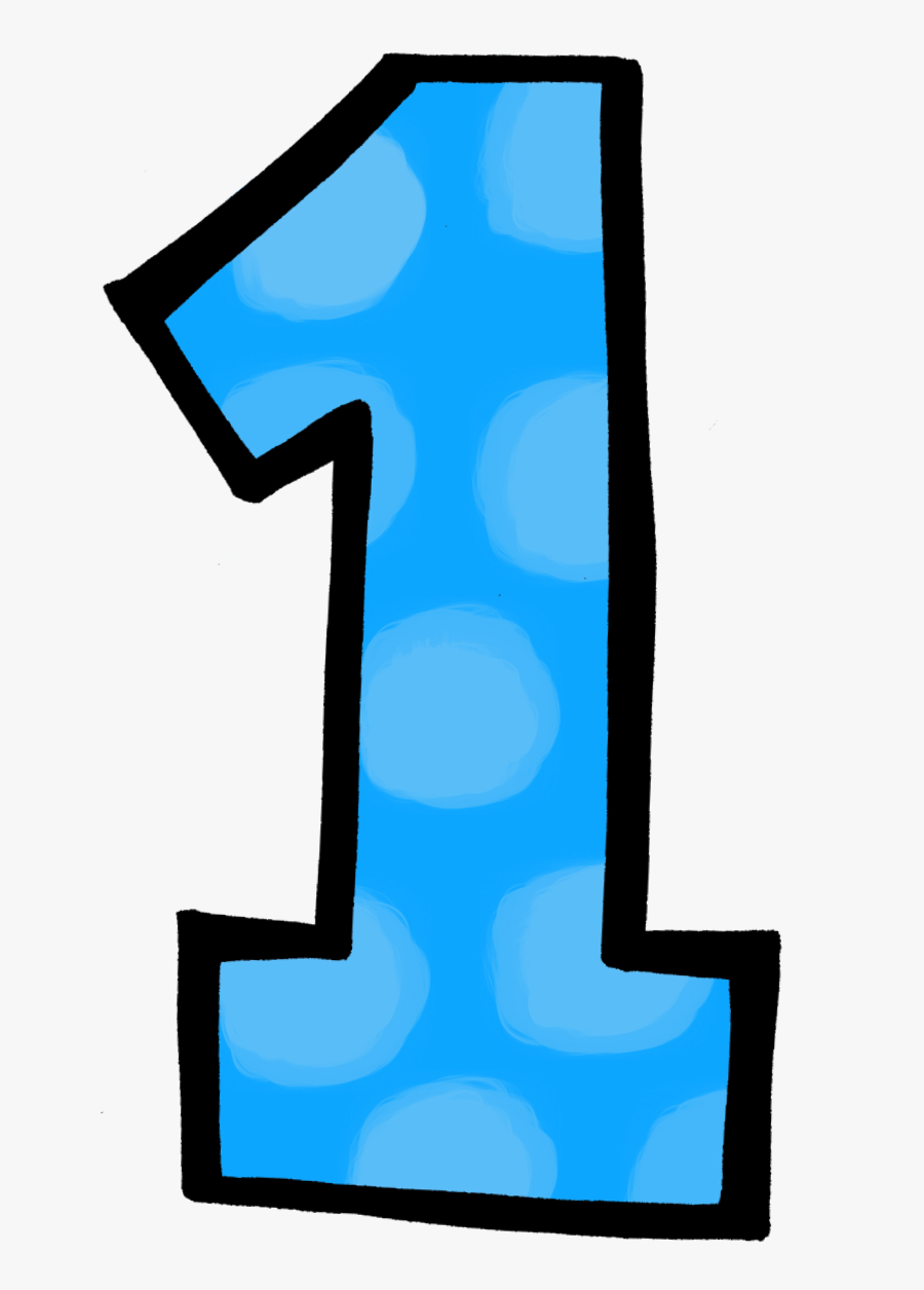 Individual Number Number Clip Art - Number 1 Clipart Png , Free ...