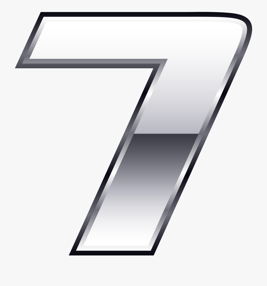 Silver Number Seven Transparent Png Clip Artu200b Gallery - Seven ...