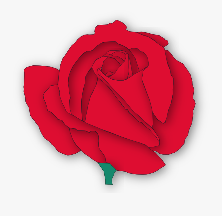 Red Rose - Cartoon Rose Transparent Background , Free Transparent ...