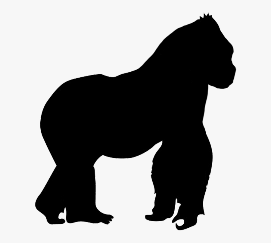 Transparent Gorilla Silhouette , Free Transparent Clipart - ClipartKey
