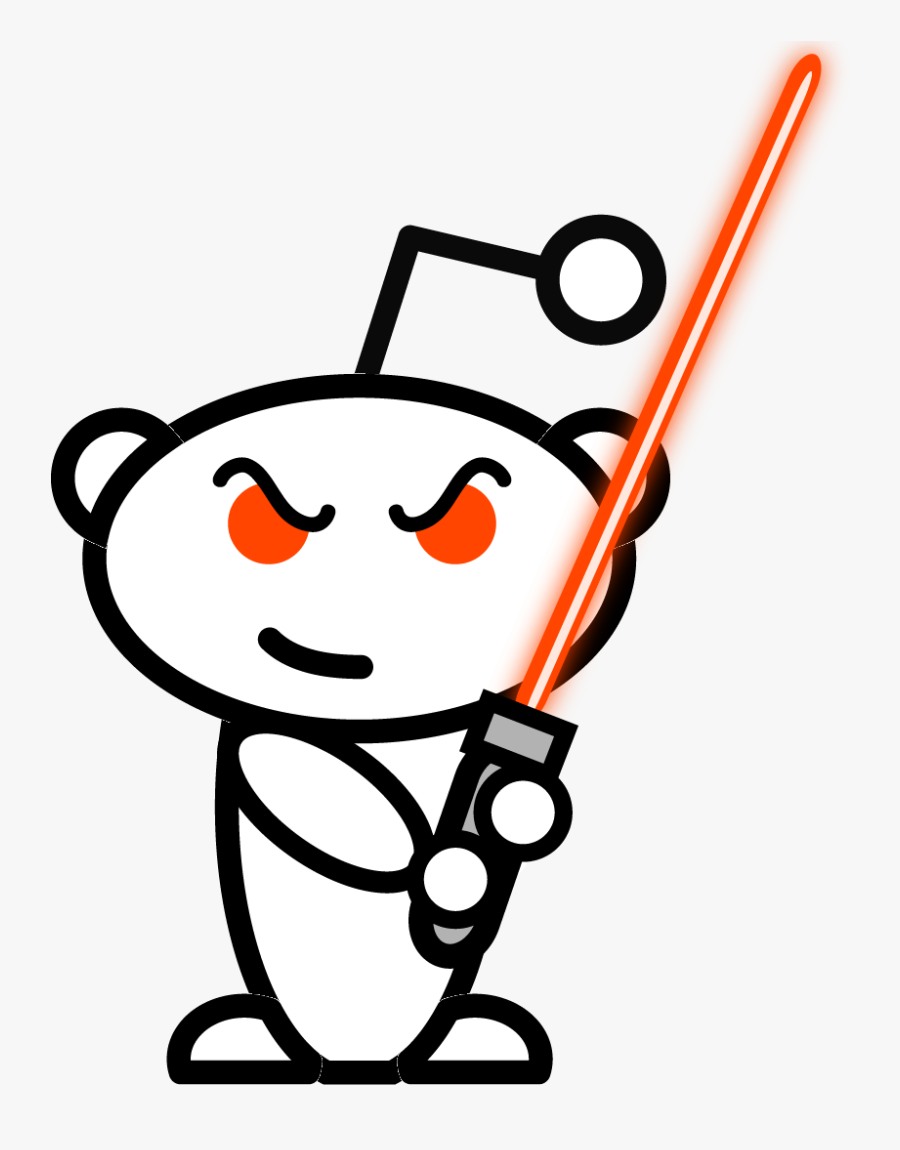 Transparent Lightsaber Clip Art - Reddit Snoo Transparent Background ...