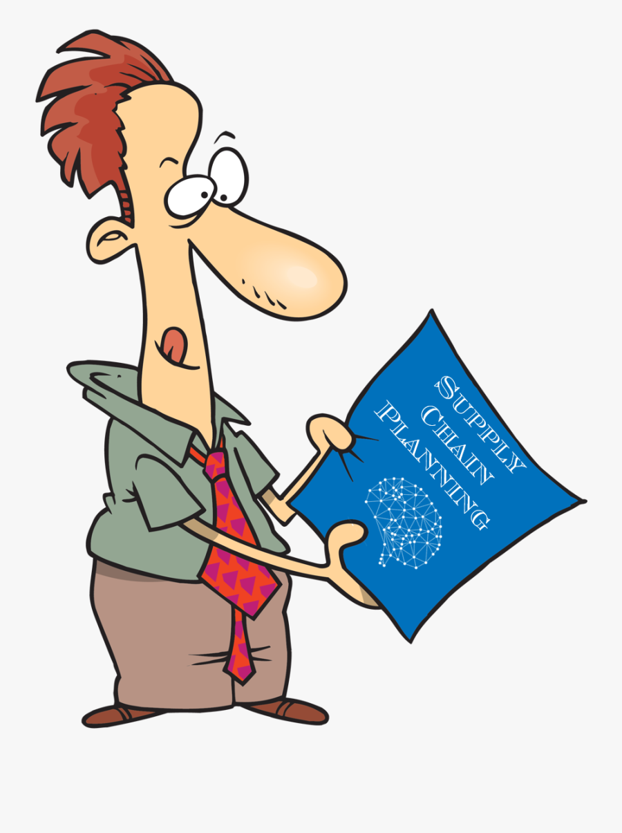 Cartoon Of A Man With Blueprints , Free Transparent Clipart - ClipartKey