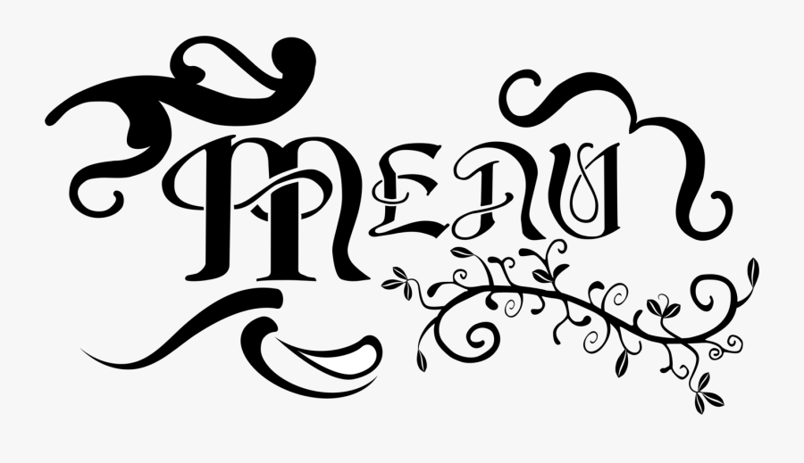 Art,text,blackandwhite - Menu Clipart , Free Transparent Clipart ...