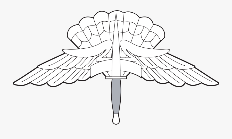 Military Freefall Badge , Free Transparent Clipart - ClipartKey