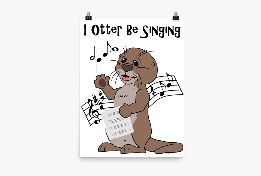 Singing Otter , Free Transparent Clipart - ClipartKey