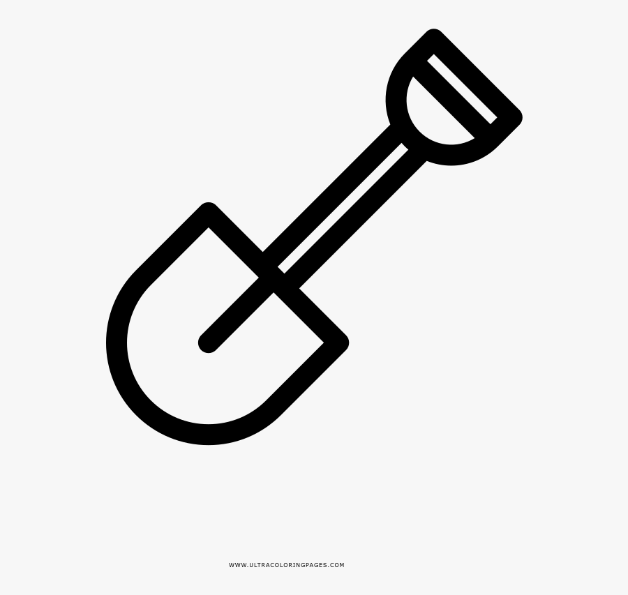 Shovel Coloring Page - Shovel Icon Png , Free Transparent Clipart ...