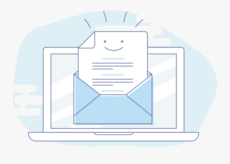 A Happy Survey Email How To Write Better Emails - Illustration , Free ...