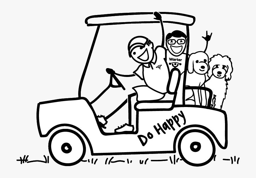 Do Happy Golf Cart - Illustration , Free Transparent Clipart - ClipartKey