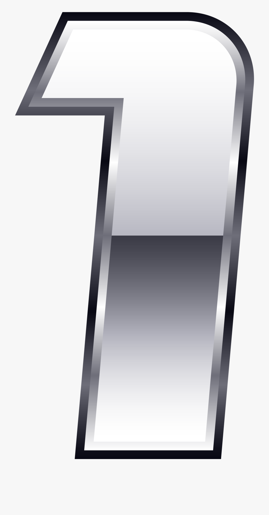Transparent Silver Clipart - Silver Number One , Free Transparent ...