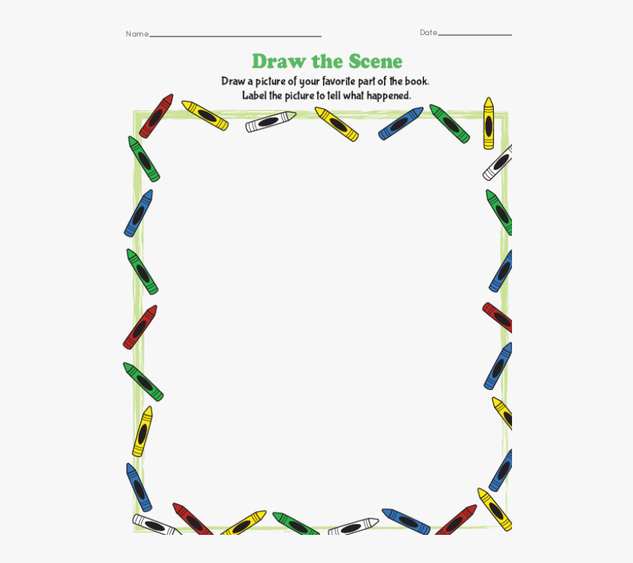 Draw Your Favorite Scene Worksheet , Free Transparent Clipart - ClipartKey