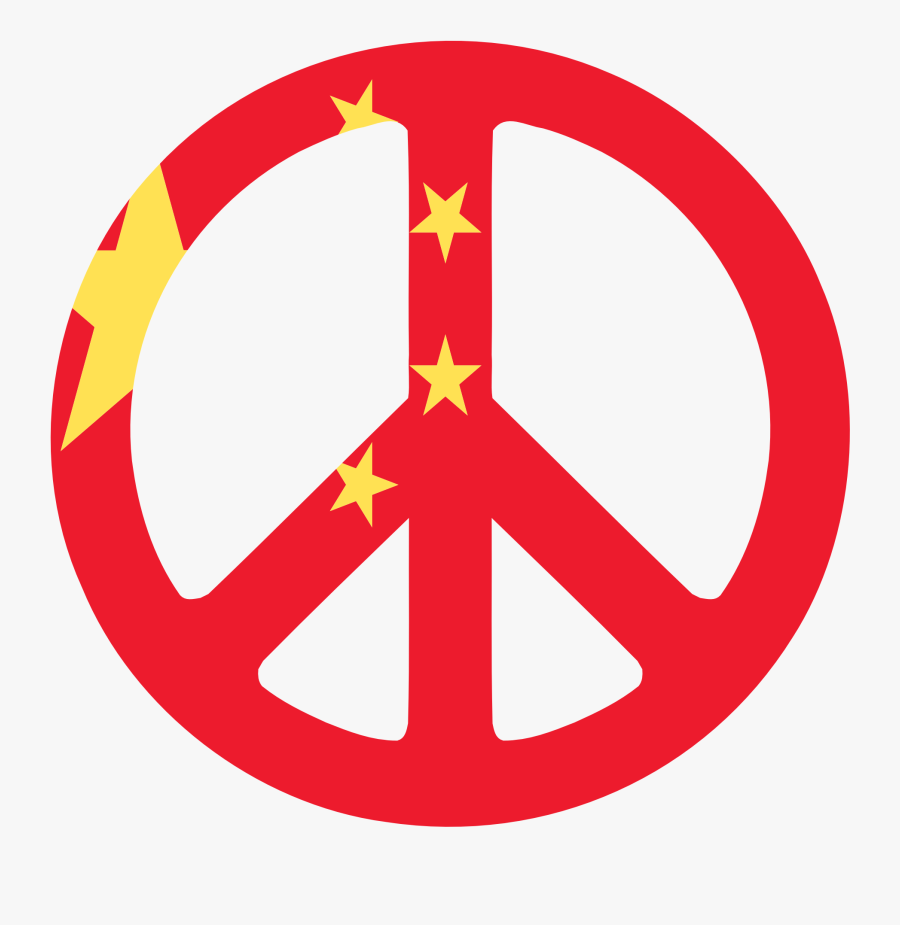 Net Clip Art China Flag Peace Symbol 2 Fav Wall - Chickenfoot Sign ...