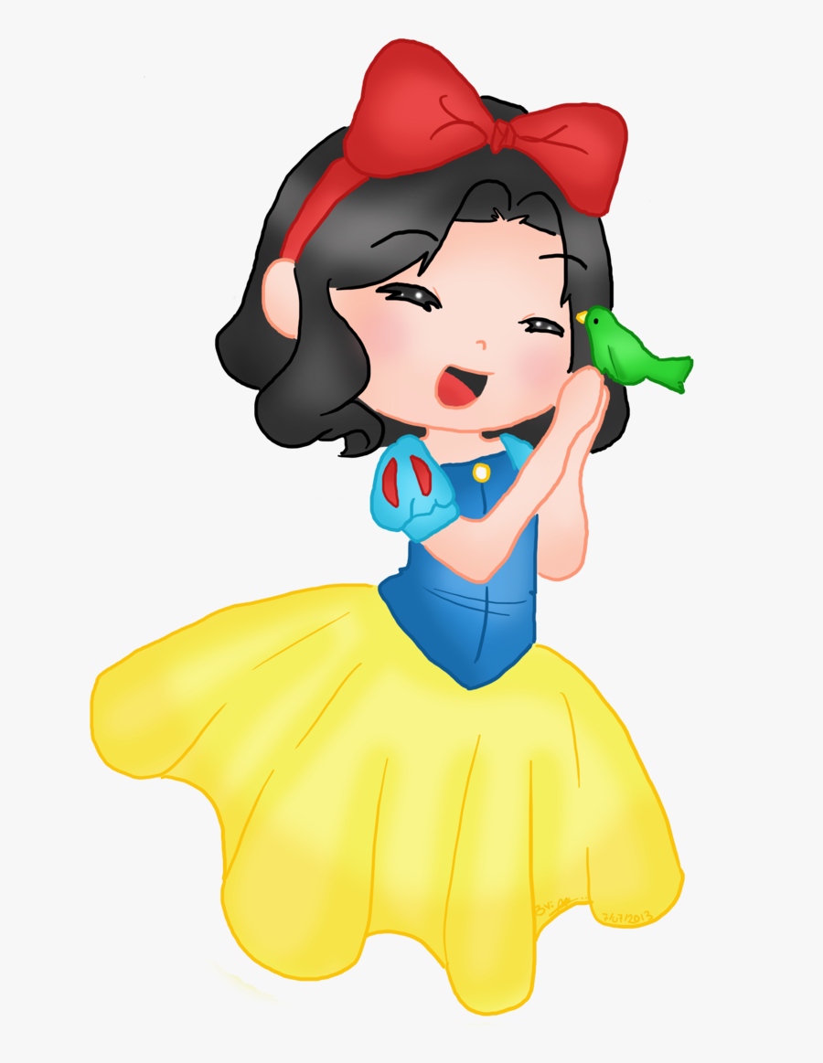 Chibi Snow White By Ruzovymonster - Snow White Chibi Drawing , Free ...