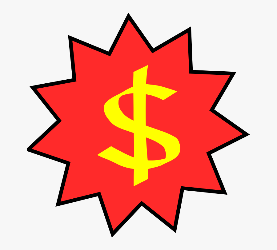 Dollars Sign In Star - Blue Starburst Png , Free Transparent Clipart ...