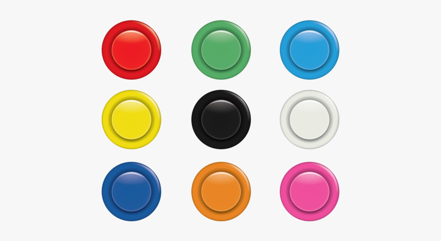 Colorful Arcade Button Set - Arcade Buttons , Free Transparent Clipart - ClipartKey