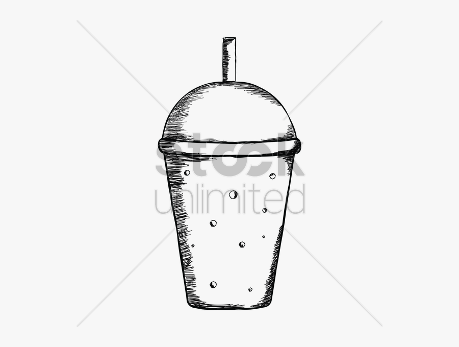 Vector Graphics Clipart Bottle - Mug With Straw Drawing , Free ...
