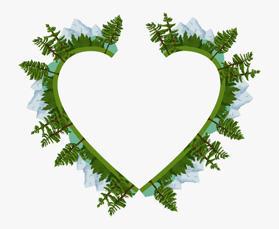 Nature Outdoors Frame - Heart , Free Transparent Clipart - ClipartKey