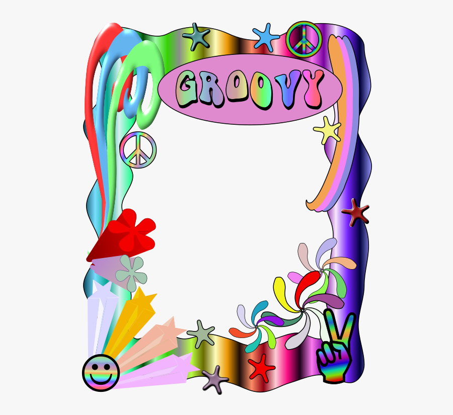 60s Border , Free Transparent Clipart - ClipartKey