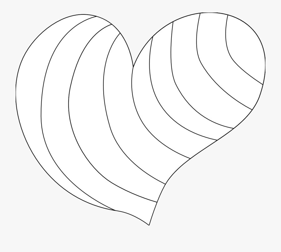 Clipartist - Striped Heart Coloring Pages , Free Transparent Clipart ...
