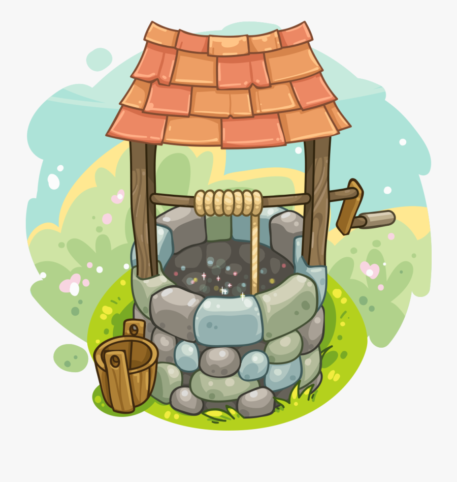 Wishing Well Cartoon Background , Free Transparent Clipart - ClipartKey