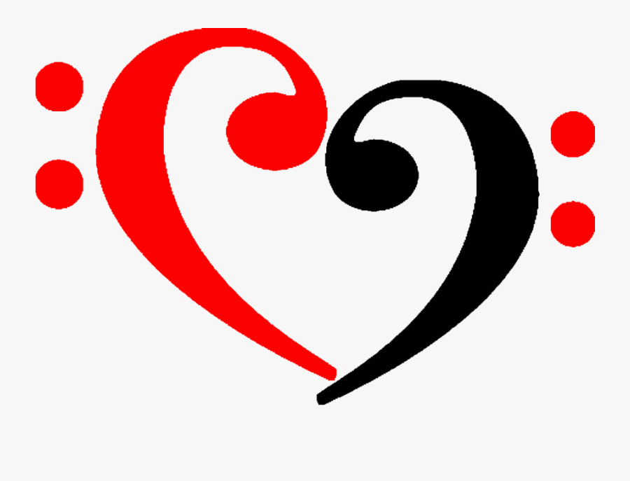 Bass Clef Heart , Free Transparent Clipart - ClipartKey