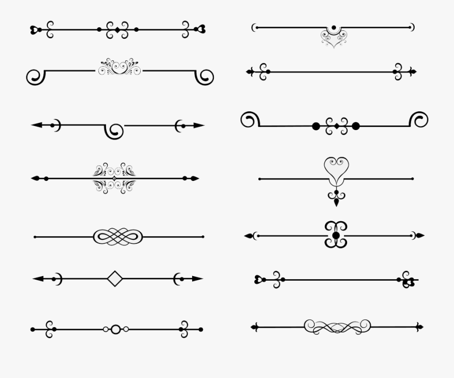 Transparent Line Divider Clipart - Vector Graphics , Free Transparent ...