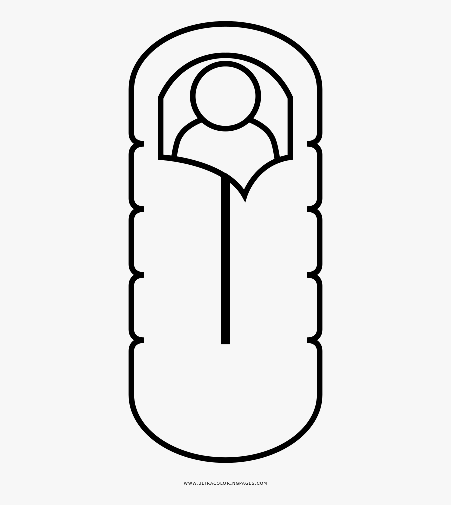 Sleeping Bag Coloring Page Ultra Pages And , Free Transparent Clipart ...