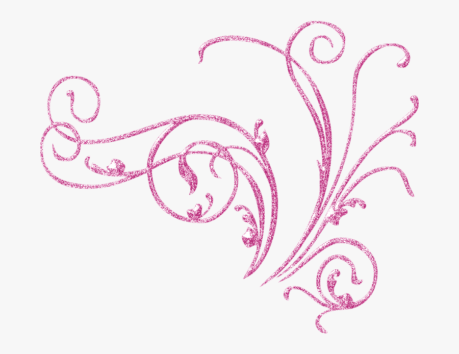 Glitter Doodle - Pink Glitter Line Transparent , Free Transparent ...