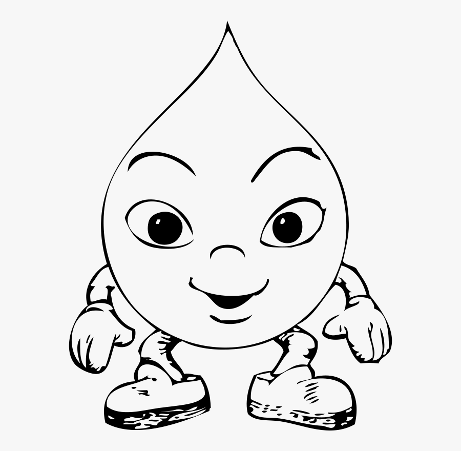 Raindrop Character - Cartoon Raindrop , Free Transparent Clipart ...