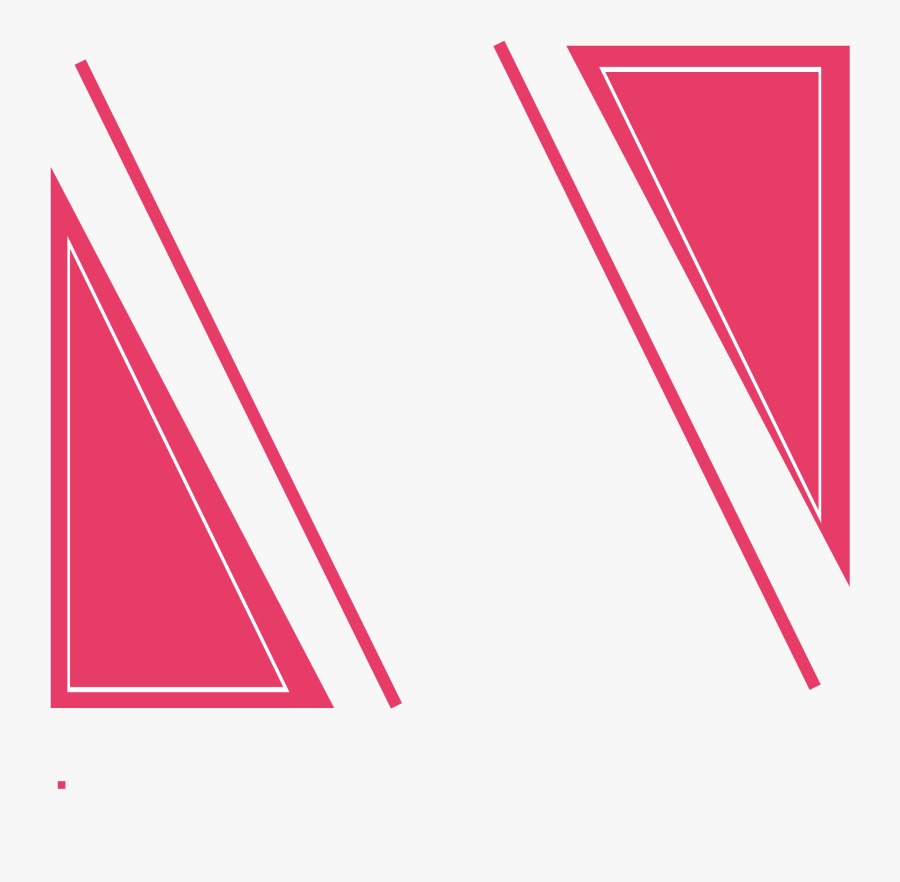 Decoration Clipart Triangle - Red Poster Decorations Png , Free ...