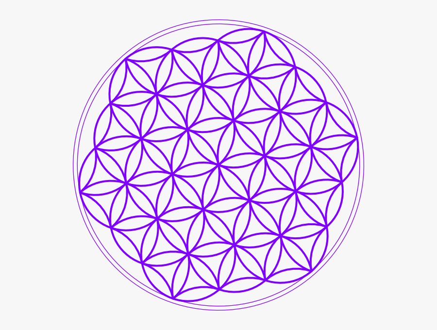 Flower Of Life Purple Svg Clip Arts - Pyramid Flower Of Life , Free ...