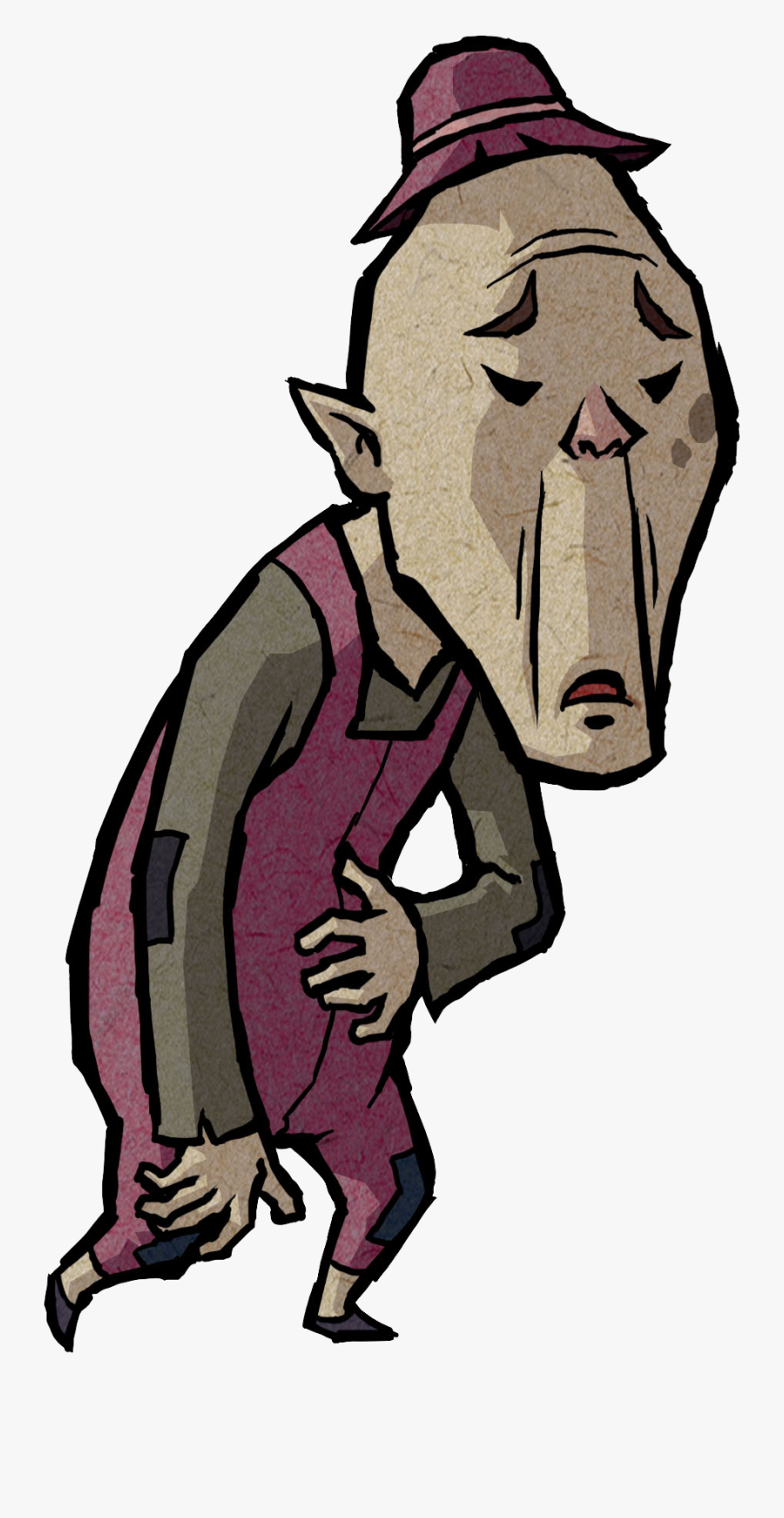 Old Man Wind Waker Clipart , Png Download - Zelda Wind Waker Old Man ...