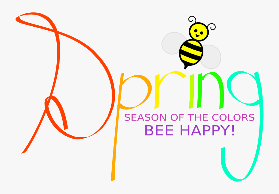 Spring With Bee - Spring Season Spring Clip Art Free , Free Transparent ...