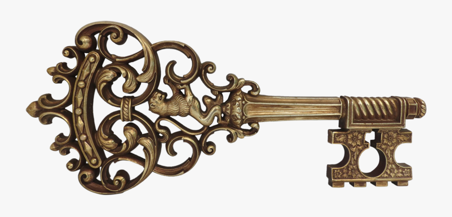Transparent Fancy Skeleton Key Clipart - Antique Key Png , Free ...