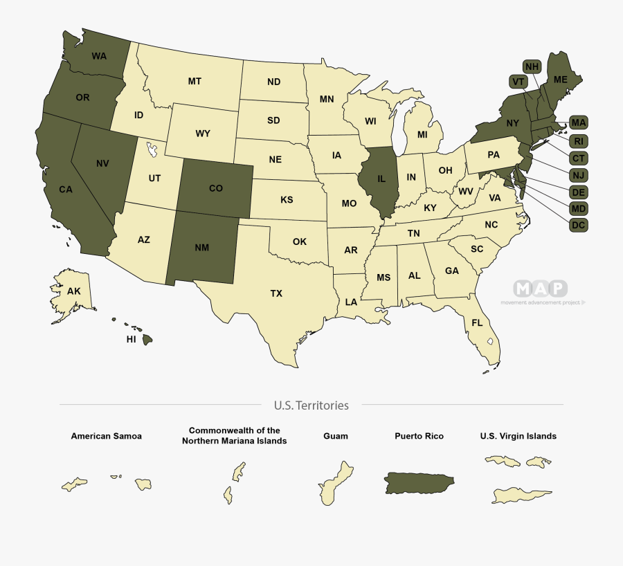 Conversion Therapy Map 2019 , Free Transparent Clipart - ClipartKey